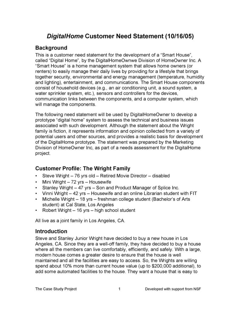 50 Effective Statement Of Need Templates (& Examples) ᐅ TemplateLab