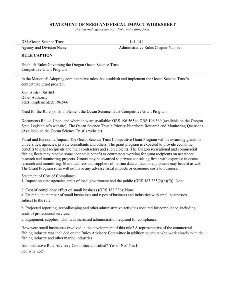 50 Effective Statement Of Need Templates (& Examples) ᐅ TemplateLab