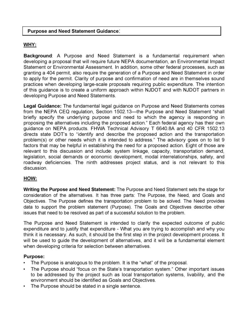 50 Effective Statement Of Need Templates (& Examples) ᐅ TemplateLab