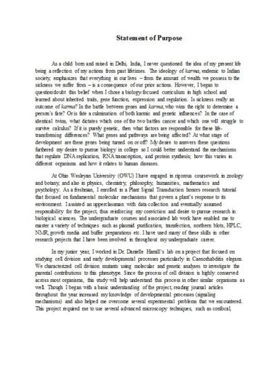 50 Statement Of Purpose Examples (Graduate School, MBA, PhD) ᐅ