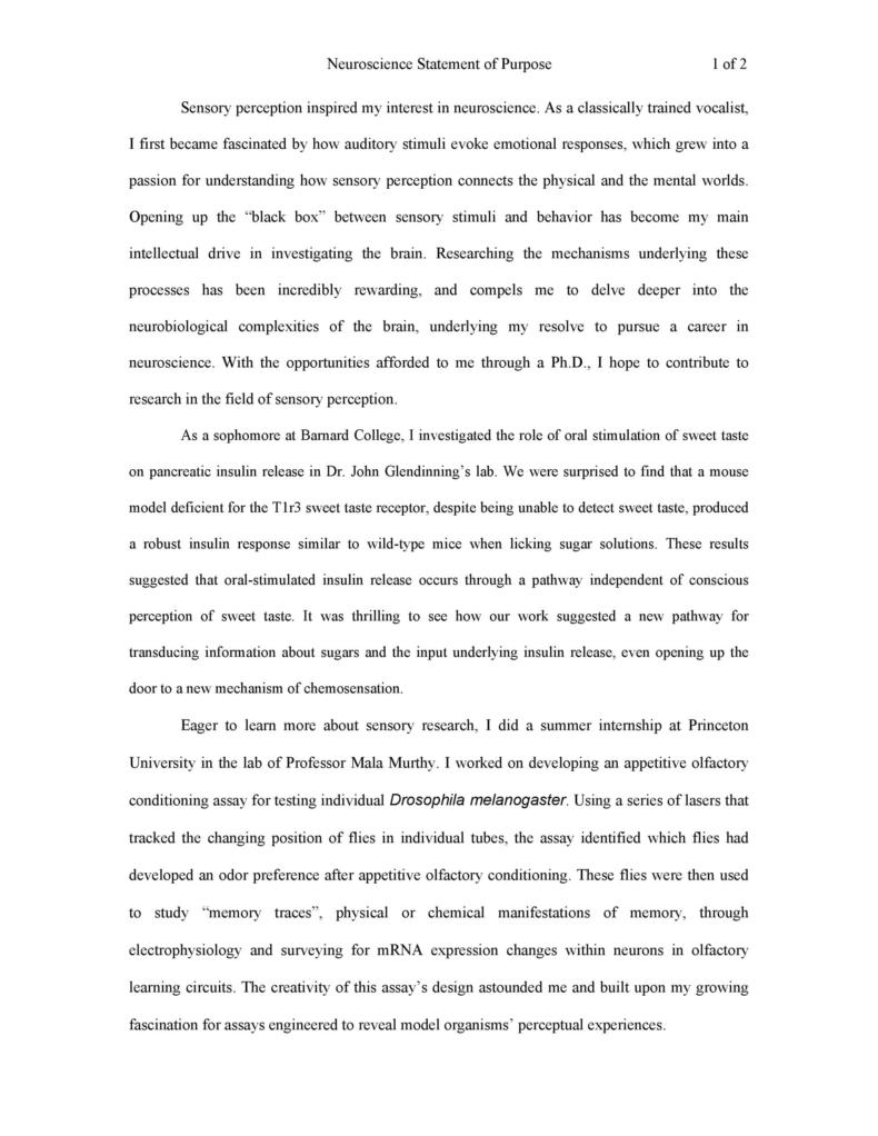 50 Statement Of Purpose Examples (Graduate School, MBA, PhD) ᐅ