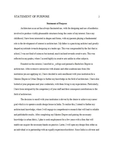 50 Statement Of Purpose Examples (Graduate School, MBA, PhD) ᐅ