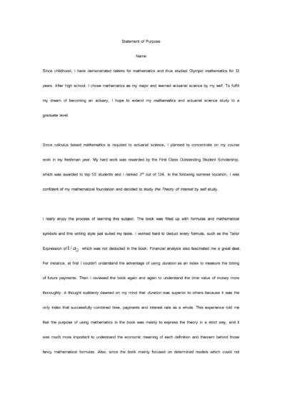 50 Statement Of Purpose Examples (Graduate School, MBA, PhD) ᐅ