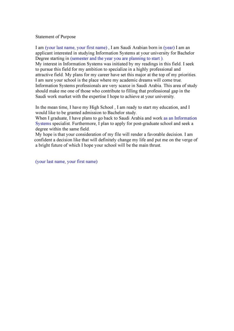 50 Statement Of Purpose Examples (Graduate School, MBA, PhD) ᐅ