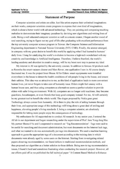 50 Statement Of Purpose Examples (Graduate School, MBA, PhD) ᐅ