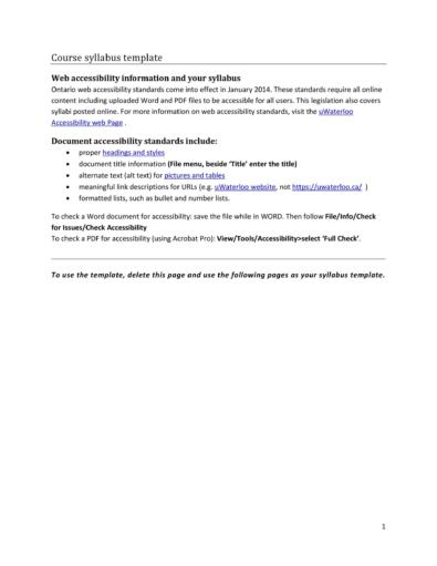 47 Editable Syllabus Templates (course Syllabus) ᐅ Templatelab