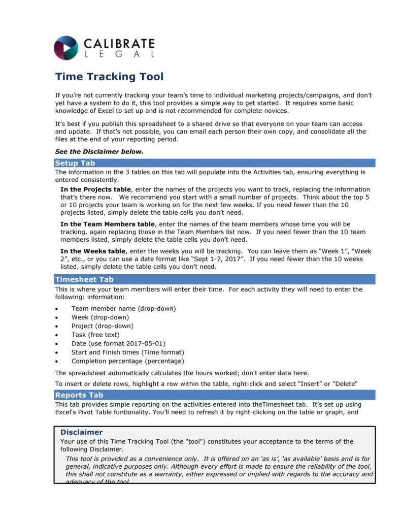 47 Free Time Tracking Spreadsheets [Excel] ᐅ TemplateLab