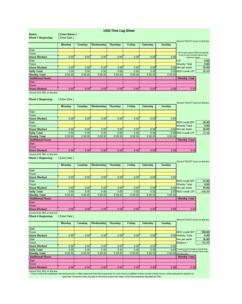 47 Free Time Tracking Spreadsheets [Excel] ᐅ TemplateLab