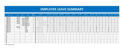 47 Employee Vacation Trackers (Excel & Word) ᐅ TemplateLab