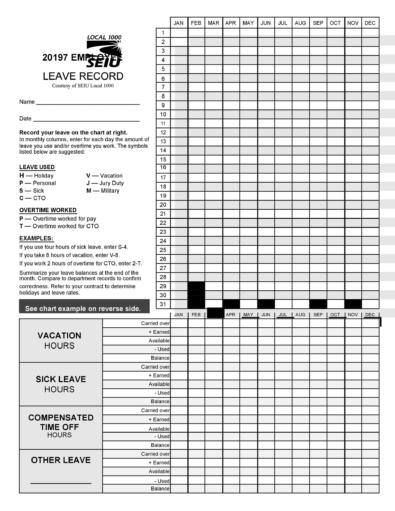 47 Employee Vacation Trackers (Excel & Word) ᐅ TemplateLab