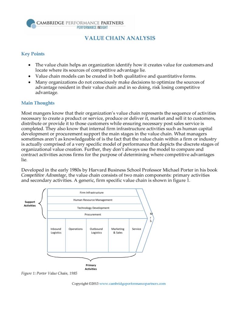 37 Effective Value Chain Analysis Templates (Word, Excel, PDF) ᐅ