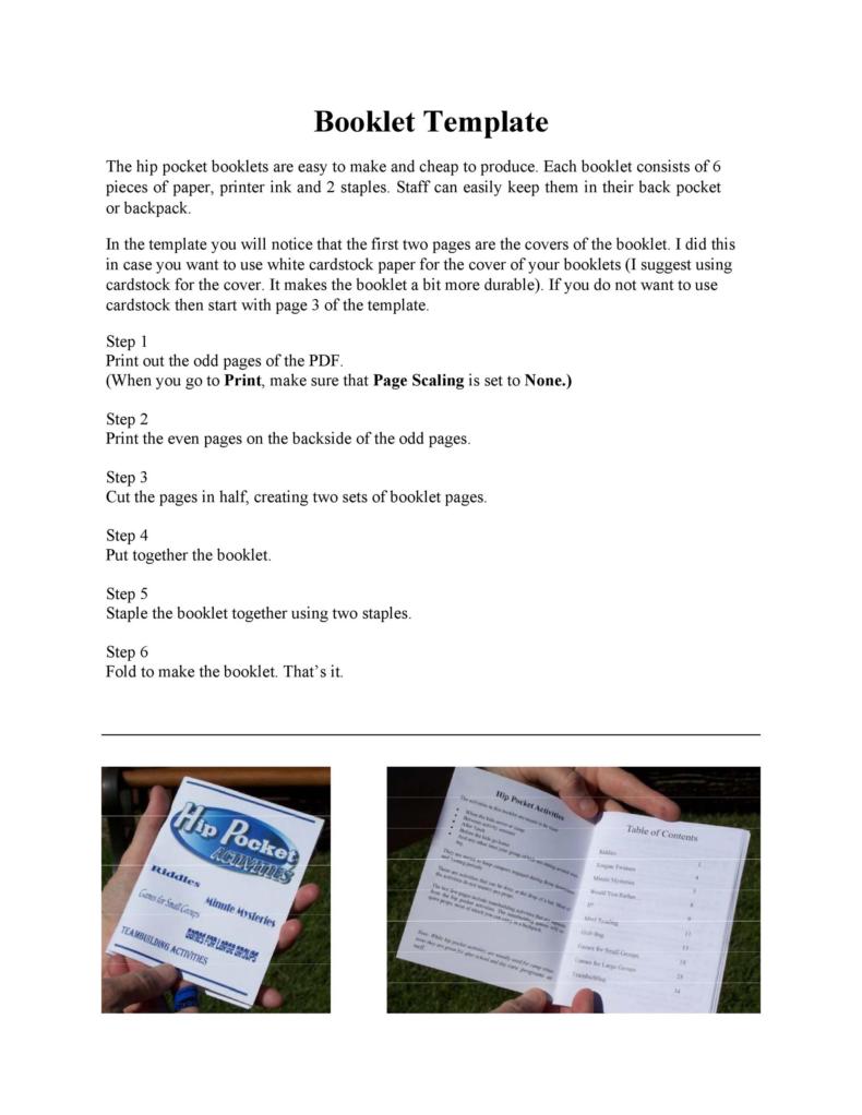 47 Free Booklet Templates & Designs (Word, PowerPoint, PDF) ᐅ TemplateLab