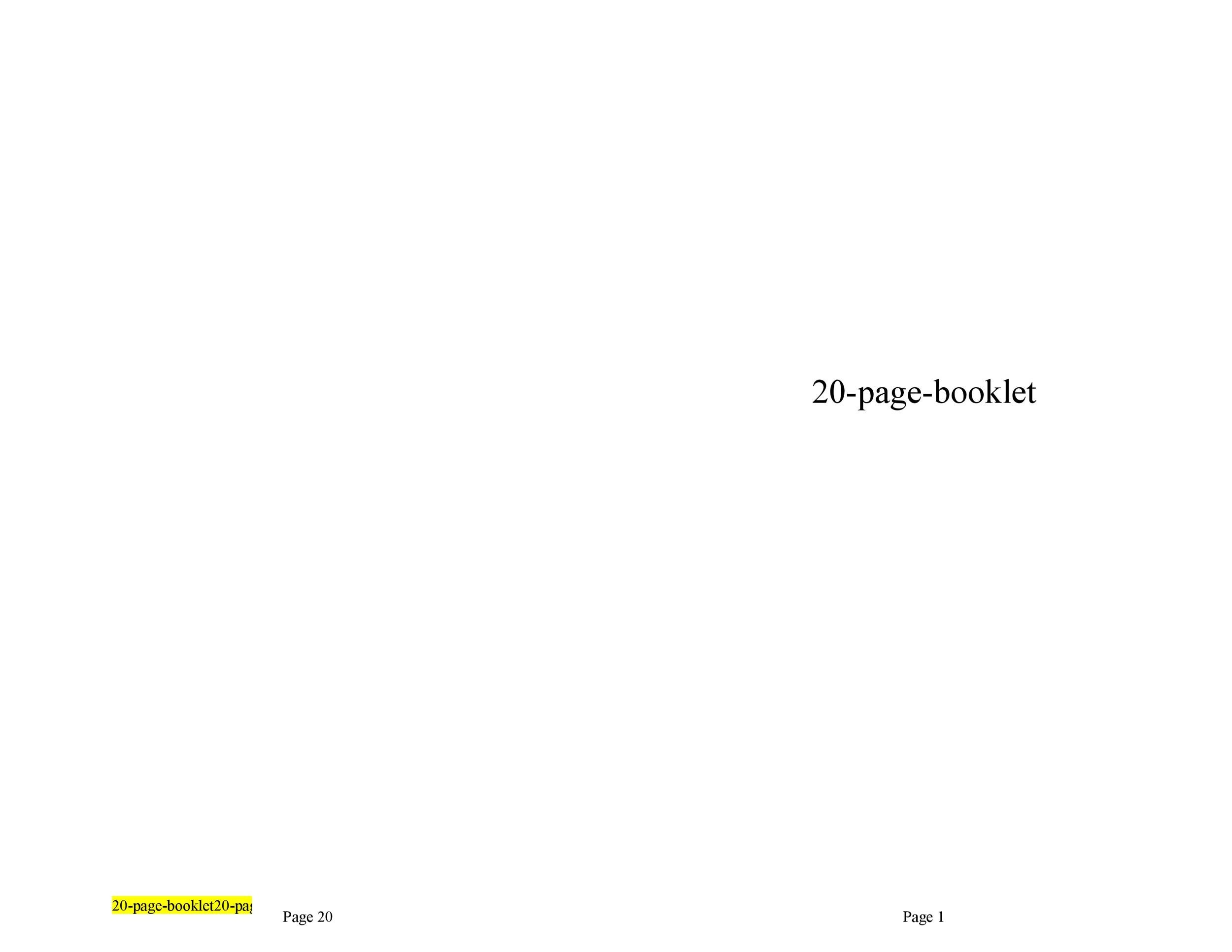 49 Free Booklet Templates & Designs (MS Word) ᐅ TemplateLab