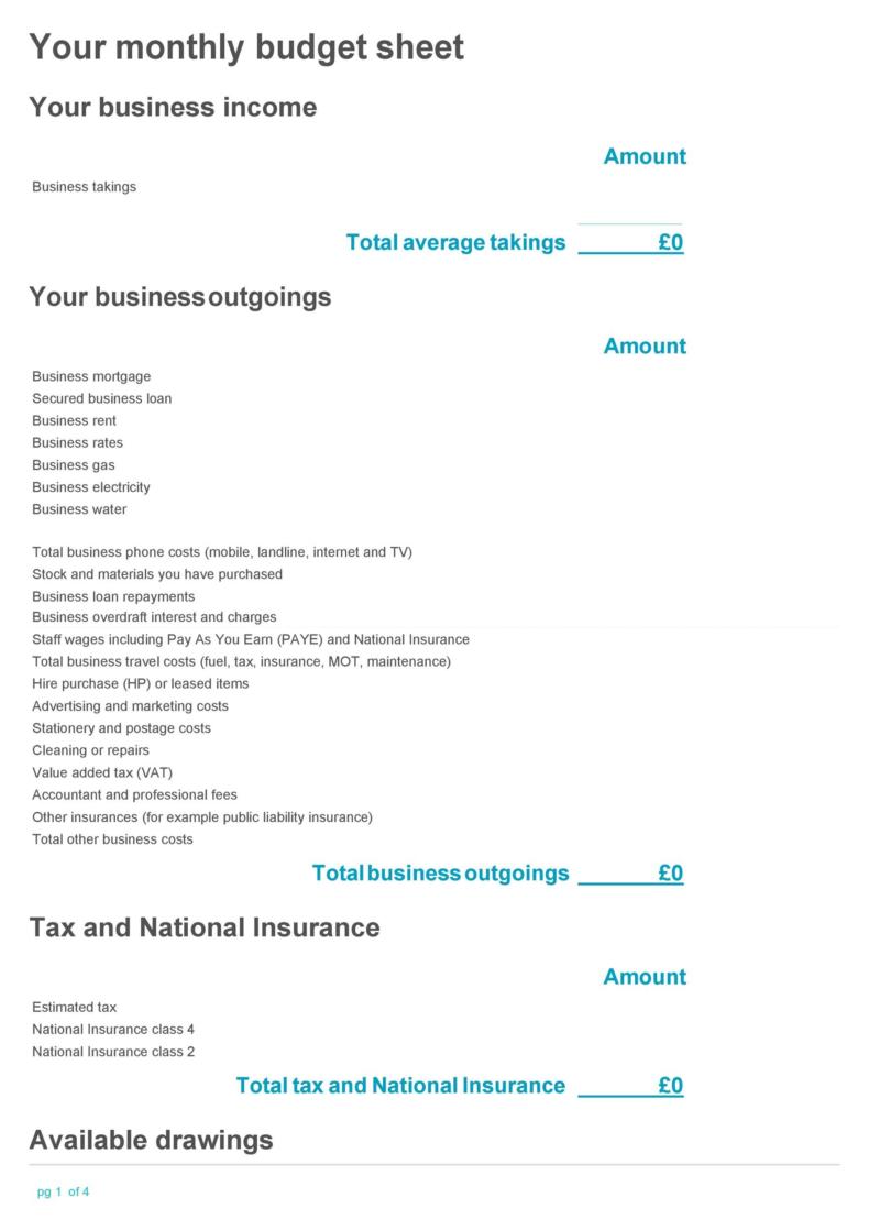 49 Handy Business Budget Templates (Excel, Google Sheets, Word)