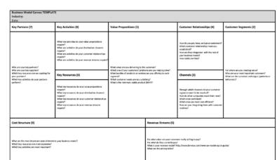 50 Amazing Business Model Canvas Templates ᐅ TemplateLab