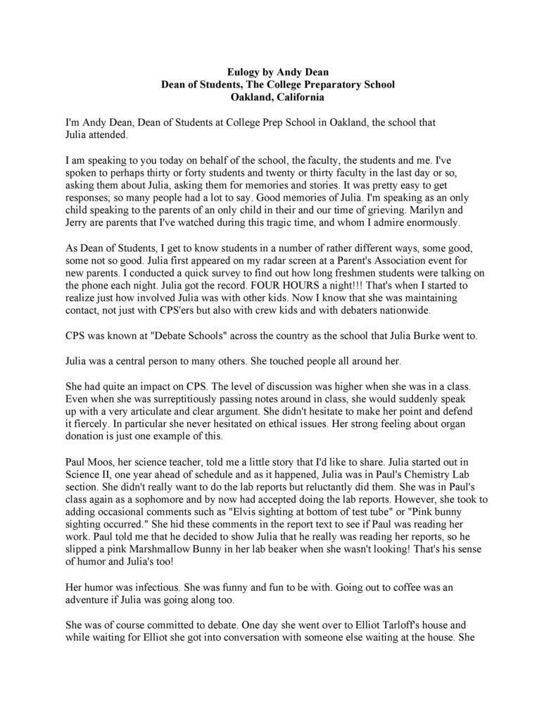 50 Best Eulogy Templates (For Relatives or Friends) ᐅ TemplateLab