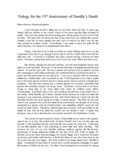 50 Best Eulogy Templates (For Relatives or Friends) ᐅ TemplateLab