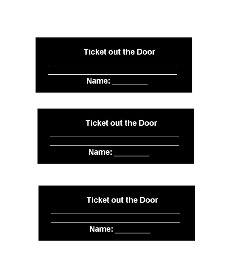 24 Printable Exit Ticket Templates (Word & PDF) ᐅ TemplateLab