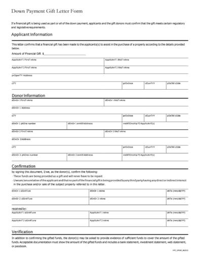 35 Best Gift Letter Templates (Word & PDF) ᐅ TemplateLab