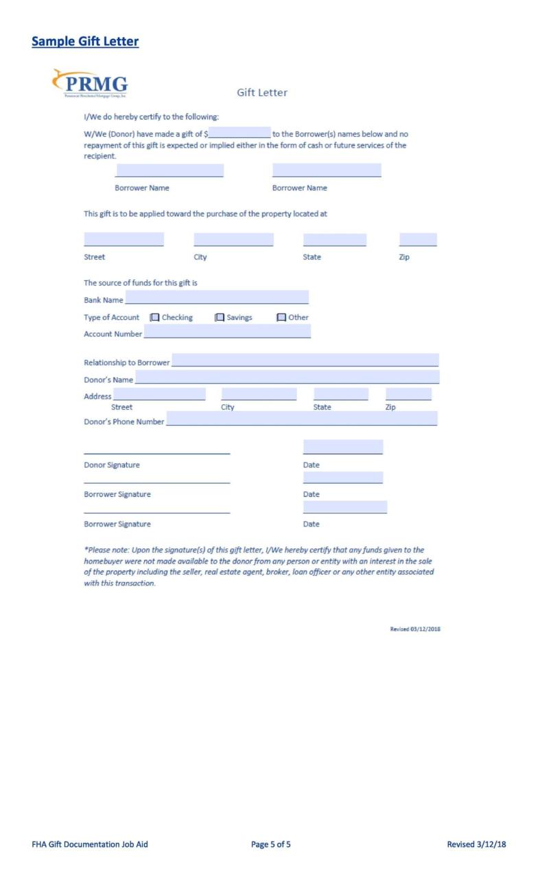 35 Best Gift Letter Templates (Word & PDF) ᐅ TemplateLab