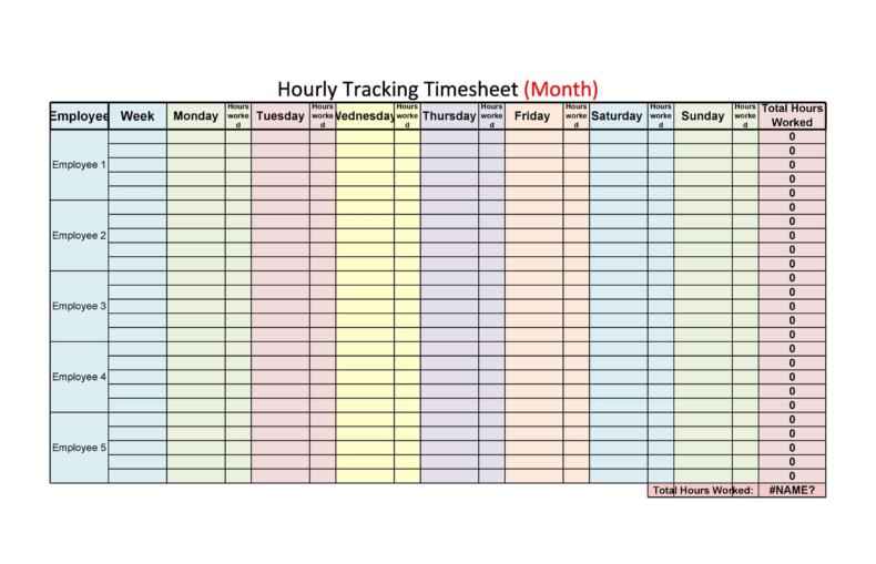 43 Effective Hourly Schedule Templates (Excel, Word, PDF) ᐅ TemplateLab