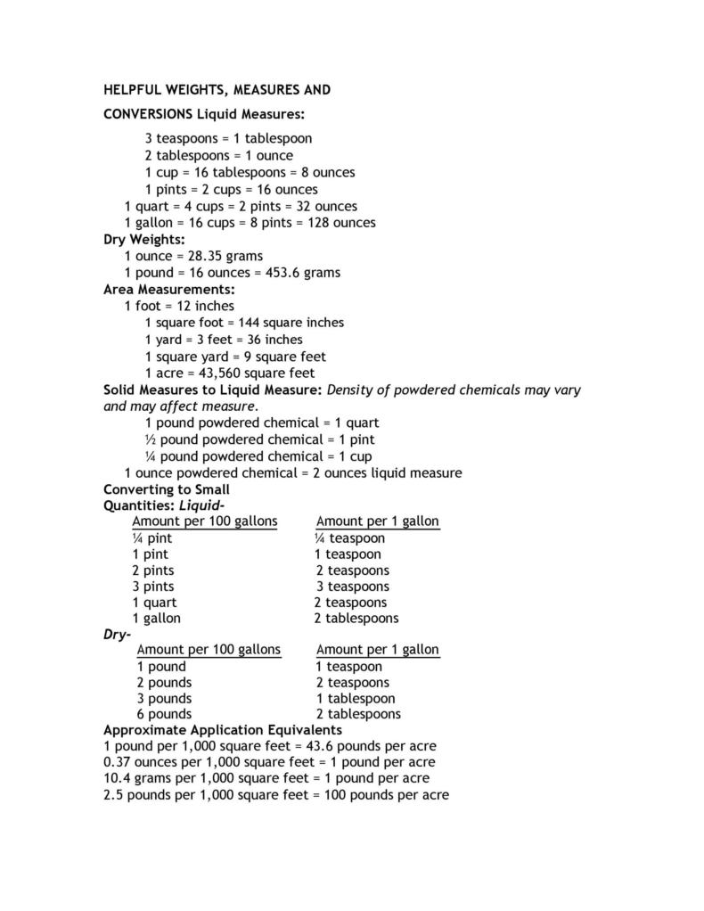 45 Printable Liquid Measurements Charts [Liquid Conversion] ᐅ TemplateLab