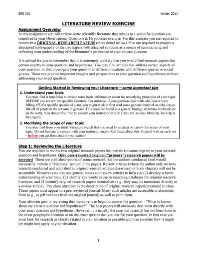 50 Smart Literature Review Templates (APA) ᐅ TemplateLab