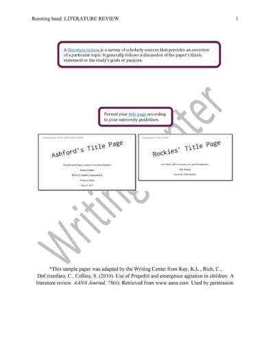 50 Smart Literature Review Templates (APA) ᐅ TemplateLab