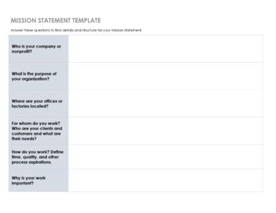 37 Inspiring Mission Statement Templates (Business or Personal) ᐅ