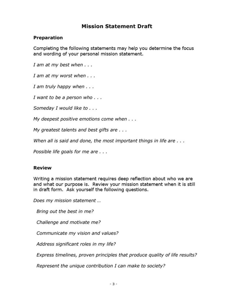 37 Inspiring Mission Statement Templates (Business or Personal) ᐅ