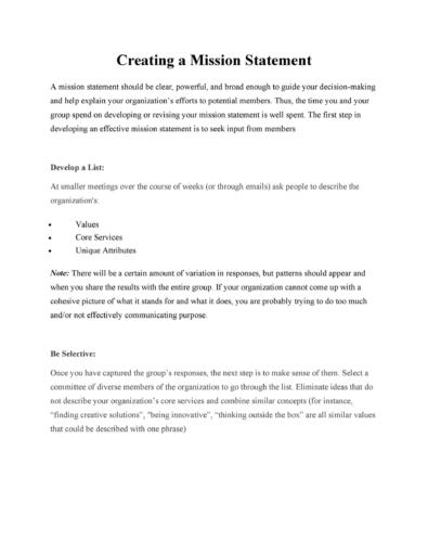 37 Inspiring Mission Statement Templates (Business or Personal) ᐅ