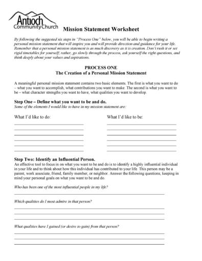 37 Inspiring Mission Statement Templates (Business or Personal) ᐅ