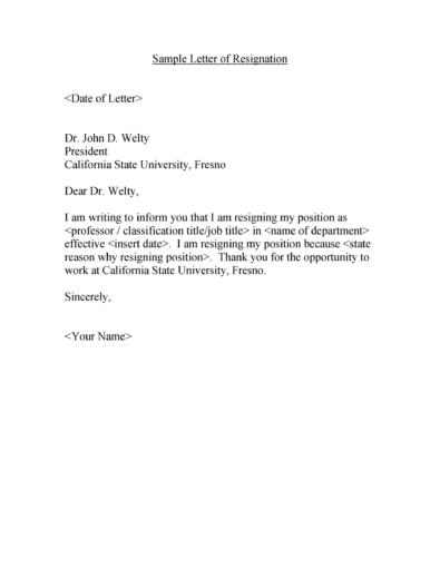 50 BEST Teacher Resignation Letters (MS Word) ᐅ TemplateLab