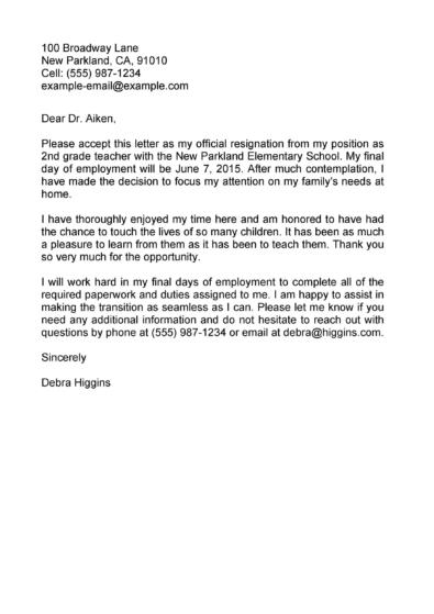 50 BEST Teacher Resignation Letters MS Word TemplateLab 50-best-teacher-resignation-letters-ms-word-templatelab