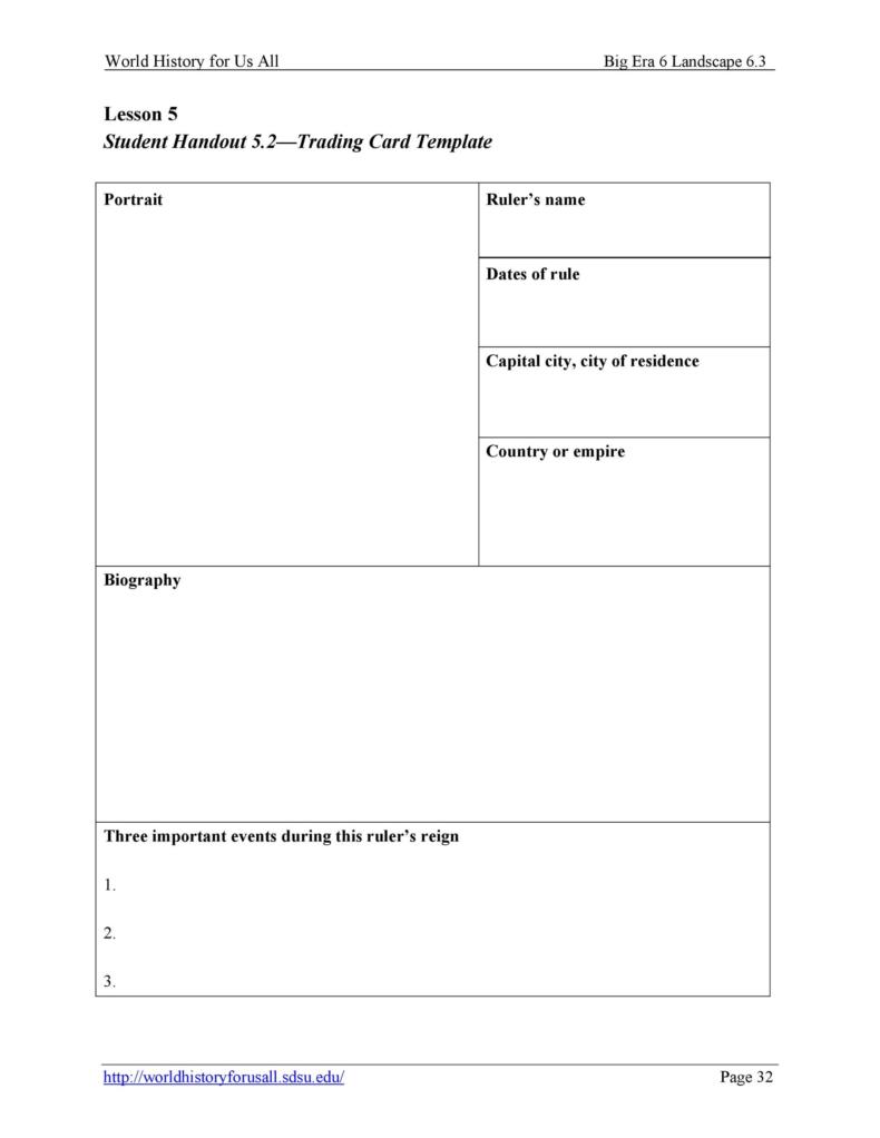 33 Free Trading Card Templates (Baseball, Football, etc..) ᐅ TemplateLab