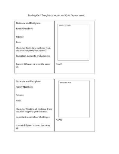 33 Free Trading Card Templates (Baseball, Football, etc..) ᐅ TemplateLab