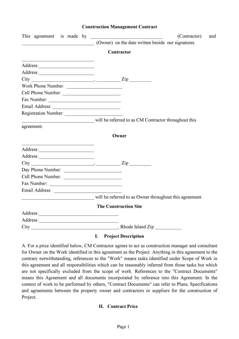50 Artist Management Contract Templates (MS Word) ᐅ TemplateLab