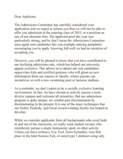 34 College Rejection Letter Samples (& Examples) ᐅ TemplateLab