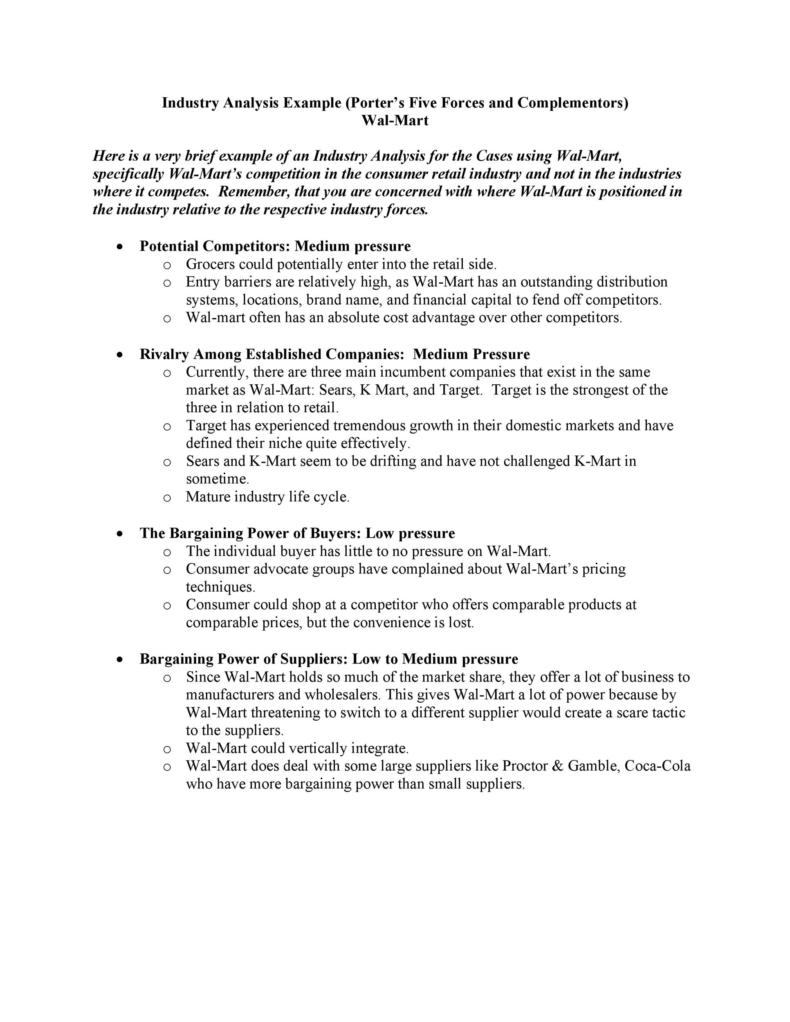 39 Free Industry Analysis Examples & Templates ᐅ TemplateLab