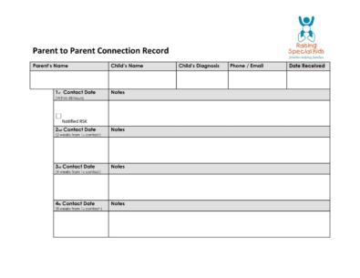 50 Editable Parent Contact Logs (Doc, Excel & PDF)