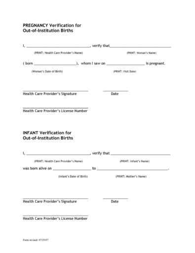 23 Real & Fake Pregnant Papers (Pregnancy Verification) ᐅ TemplateLab