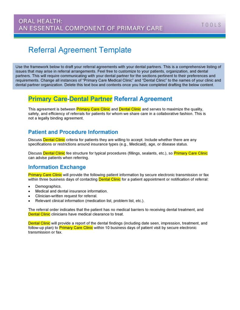 50 Best Referral Agreement Templates [100% FREE] ᐅ TemplateLab