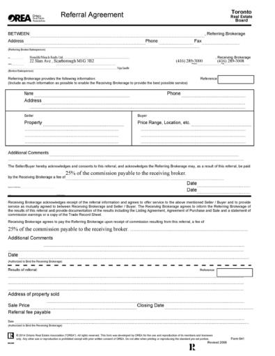 50 Best Referral Agreement Templates [100% FREE] ᐅ TemplateLab