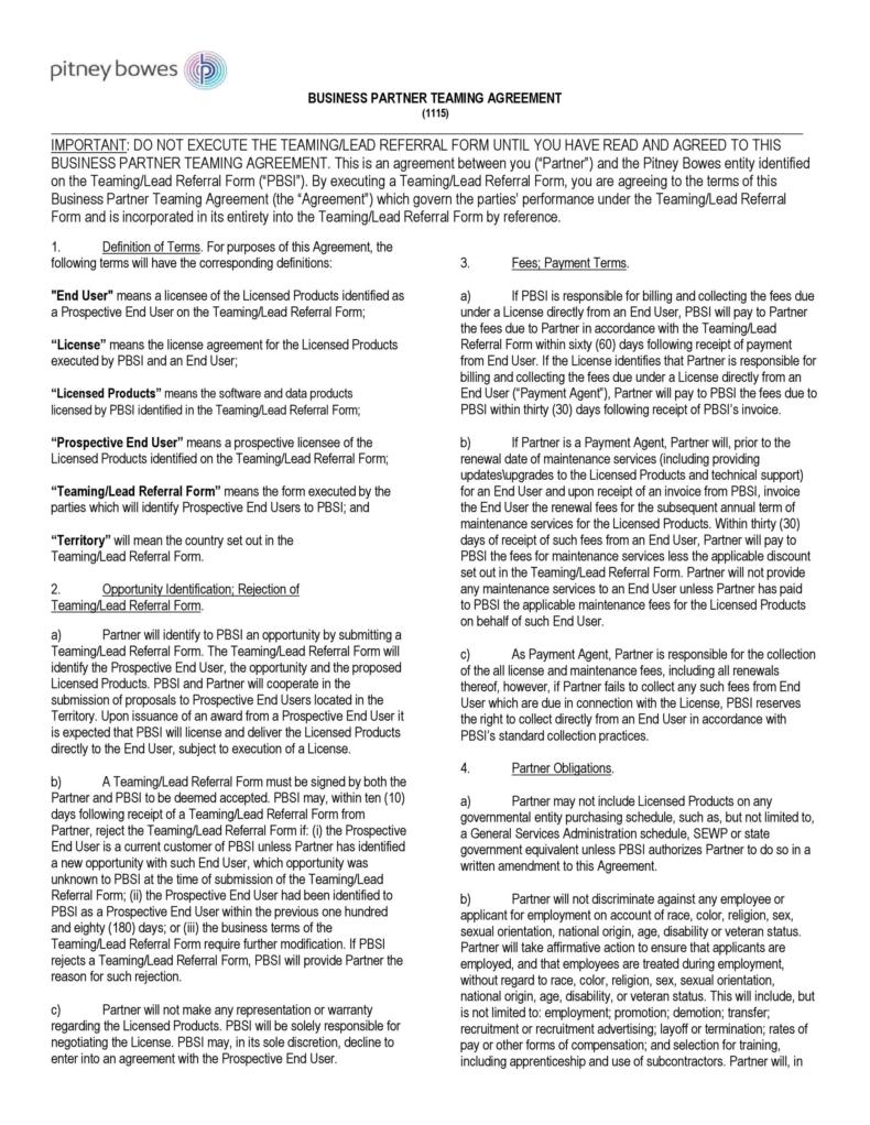 50 Best Referral Agreement Templates [100% FREE] ᐅ TemplateLab