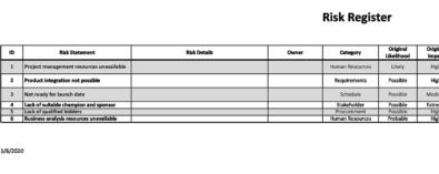 53 Useful Risk Register Templates (Word & Excel) ᐅ TemplateLab