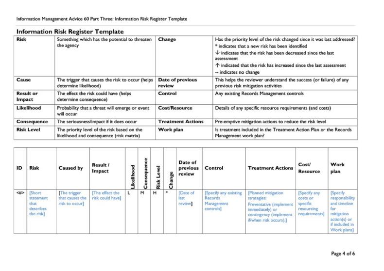 53 Useful Risk Register Templates (Word & Excel) ᐅ TemplateLab