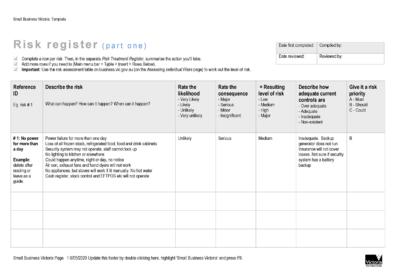 53 Useful Risk Register Templates (Word & Excel) ᐅ TemplateLab