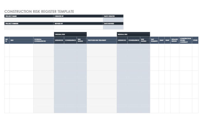 53 Useful Risk Register Templates (Word & Excel) ᐅ TemplateLab