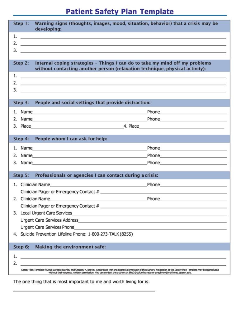 46 Great Safety Plan Templates (Construction, Site Specific, Patient ...