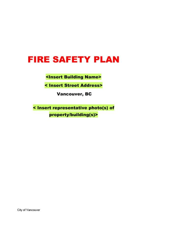 46 Great Safety Plan Templates (Construction, Site Specific, Patient ...